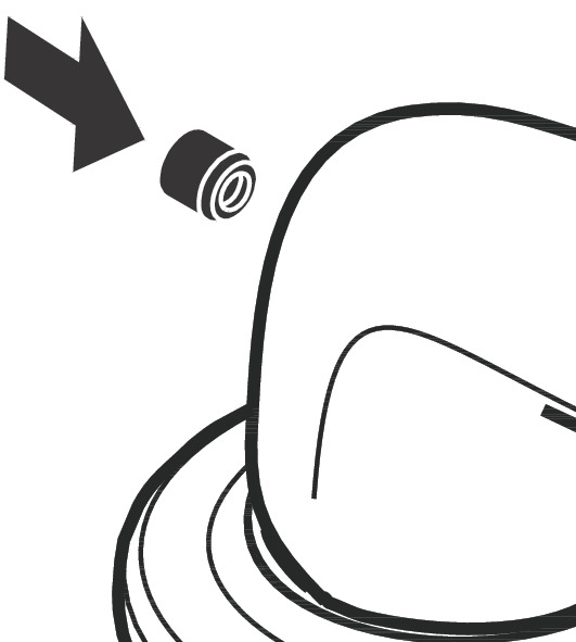 雅生 零配件: screw cover, 货号 95704000