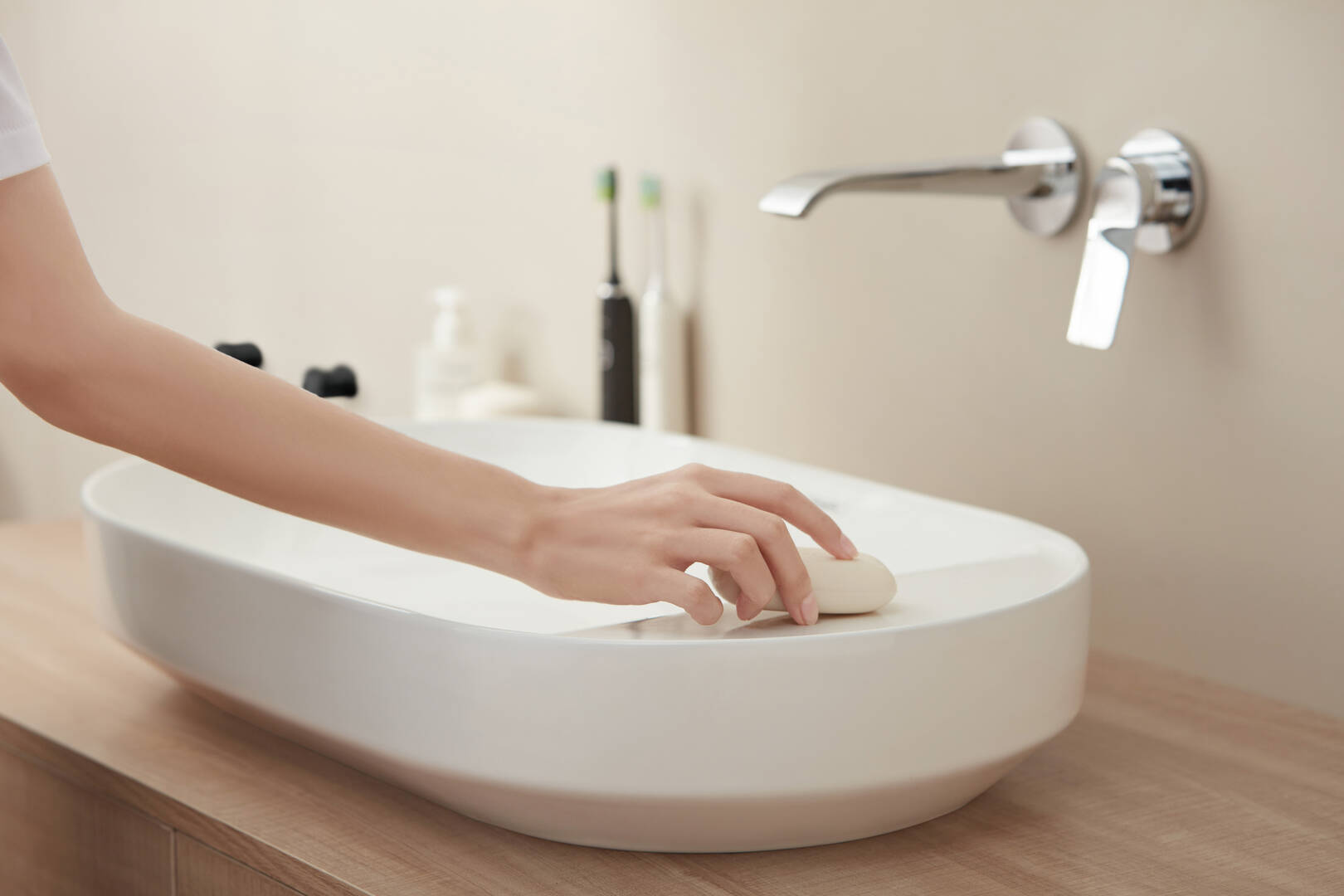 汉斯格雅 面盆龙头: 薇怡斯, 暗装墙出水单把手面盆龙头，出水嘴192mm, 货号 75050007 | hansgrohe CN