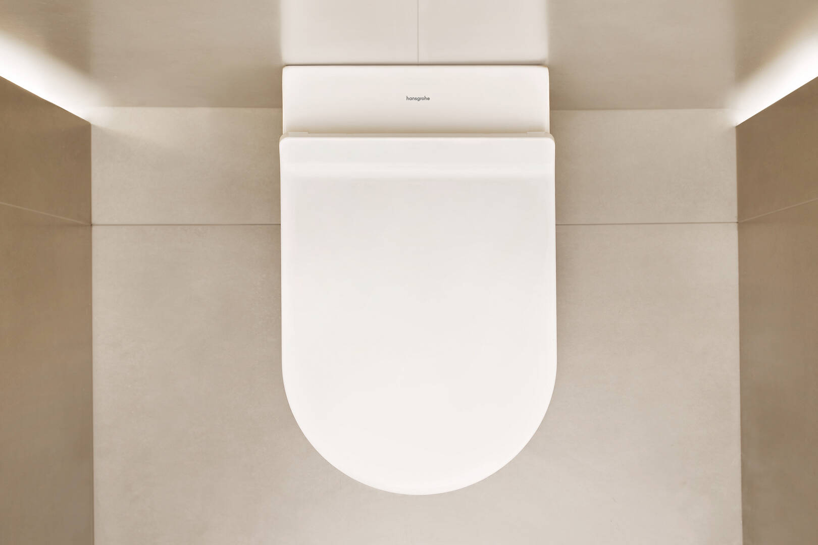 汉斯格雅 马桶座圈: 谧境S, 加长型暗式坐便器缓降盖板, 货号 22461007