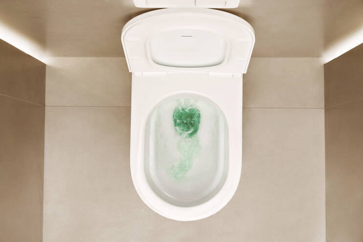 汉斯格雅 马桶座圈: 谧境S, 加长型暗式坐便器缓降盖板, 货号 22461007