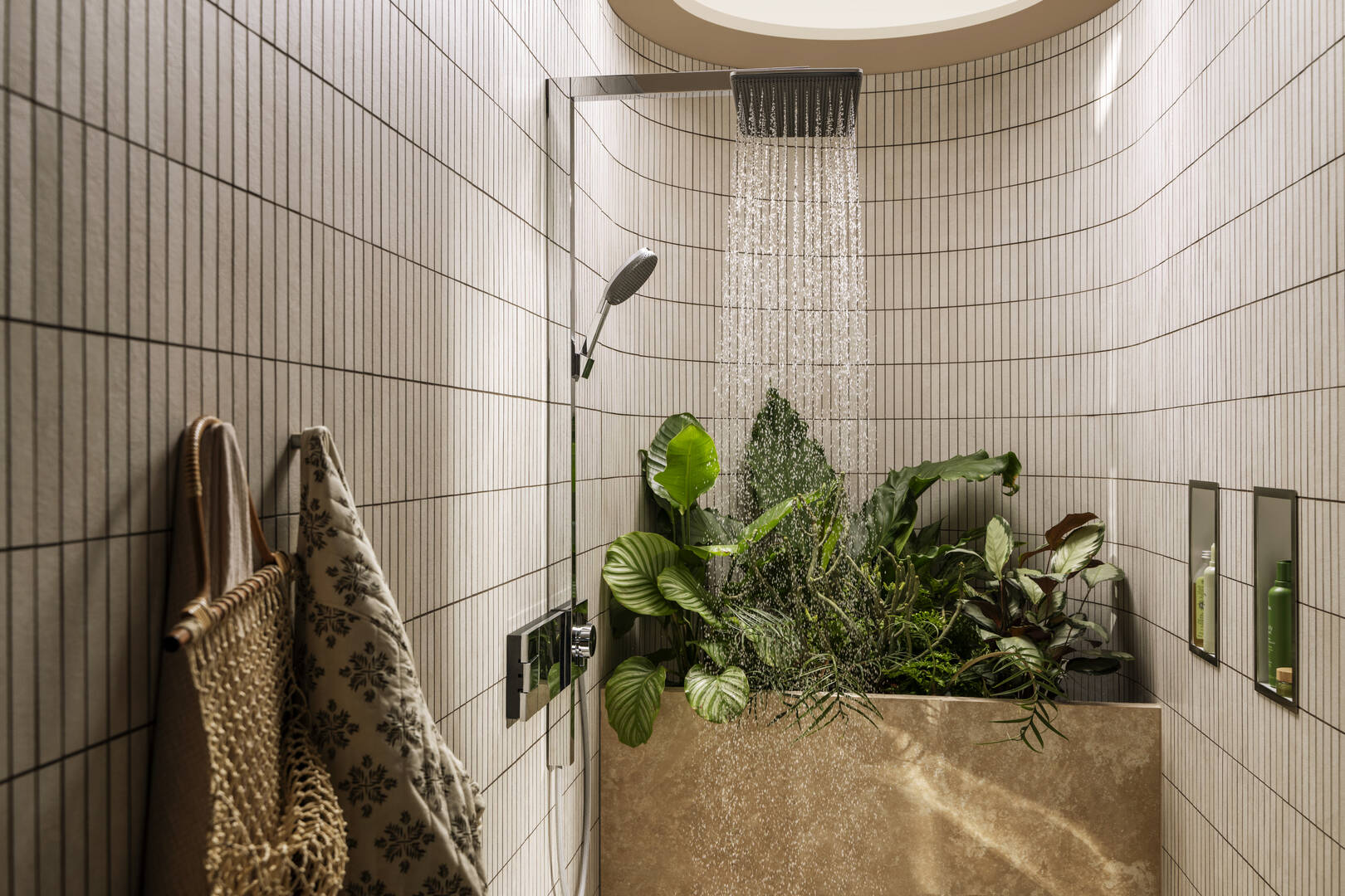 汉斯格雅 花洒管: Raindance Alive 双星雨 Q, 两种出水模式, 货号 24591007