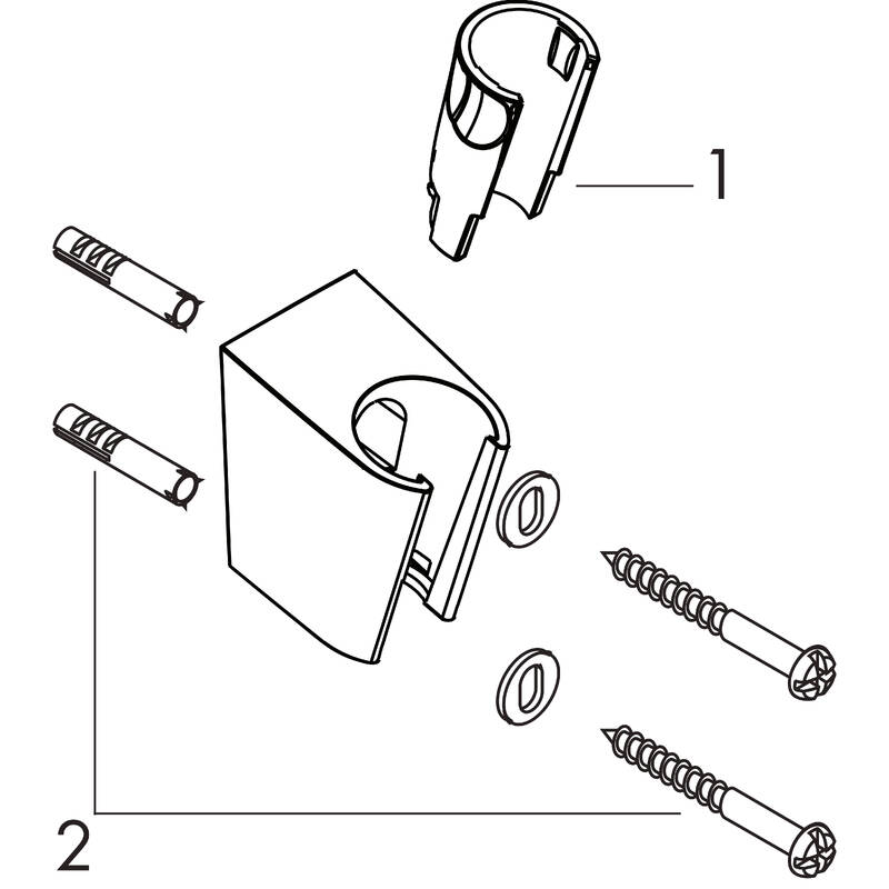 汉斯格雅 花洒支架: 花洒支架 波特S, 货号 28331007