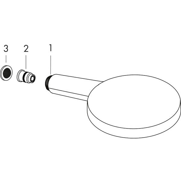 汉斯格雅 手持花洒: 飞雨 Select S, 三种出水模式, 货号 26531007
