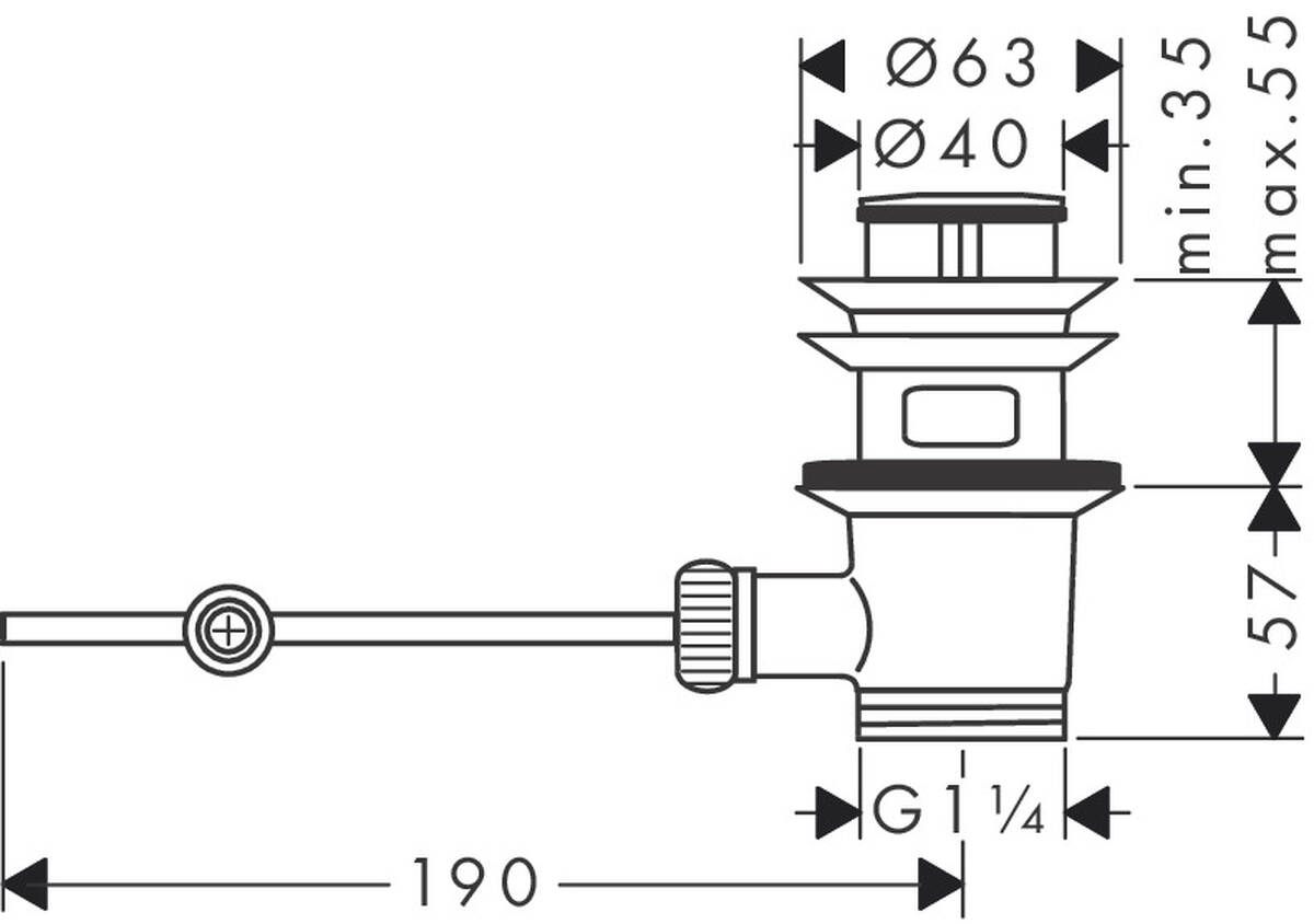 汉斯格雅 提拉落水套件, 货号 94139007 | hansgrohe CN