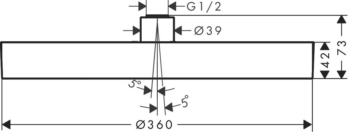 汉斯格雅 Rainfinity, 1种出水模式, 货号 26231007 | hansgrohe CN