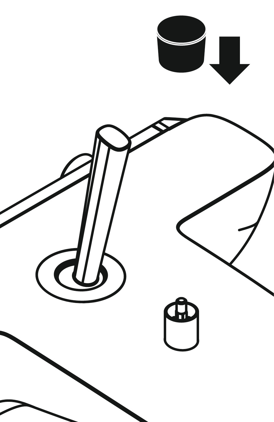 汉斯格雅 零配件: HG diverter knob PuraVida Bath mixer, 货号 95284990