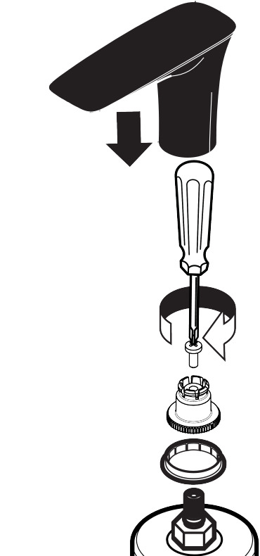 汉斯格雅 零配件: HG handle Metris 4-hole bath mixer, 货号 95846000