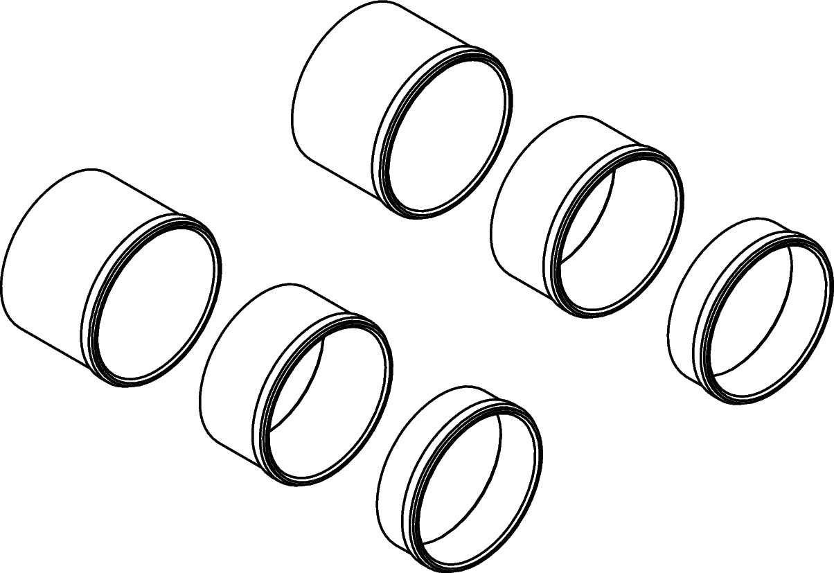 雅生 零配件: HG fixing set AXOR Uno 2-hole basin, 货号 97971000