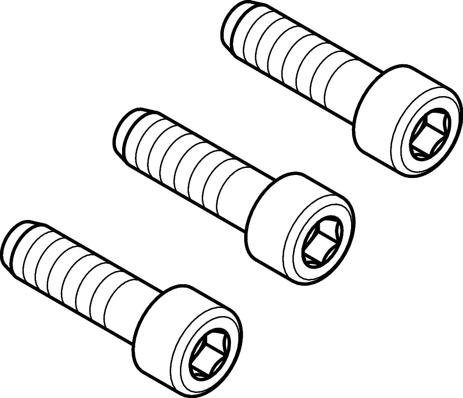 汉斯格雅 零配件: HG Screw set M10x35mm/A2 DIN 912, 货号 97670000
