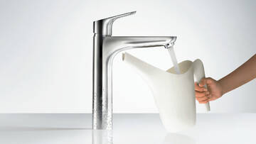 汉斯格雅 洛捷丝 E, 单把手面盆龙头 100带提拉落水, 货号 71161007 | hansgrohe CN