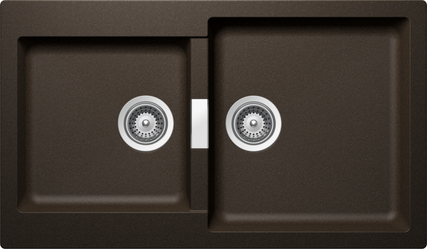 雅生 水槽: AXOR made by Schock, 台上盆 Signus N-200 CD，带自动下水套件, 货号 43032300