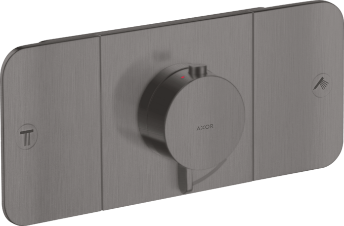 雅生 One 淋浴龙头: 单把手, 两功能，带1个拓展接口, 睿智黑, 货号 45712347